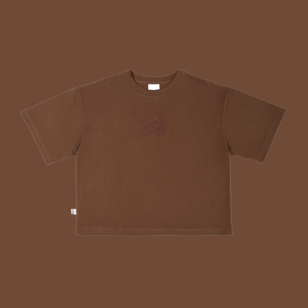 The Boxy Tee in Dark Brown – brïk.